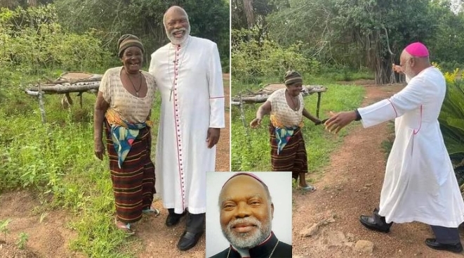 Catholic Bishop of Gboko Diocese Visits Mother of Late Rev. Fr. James ...
