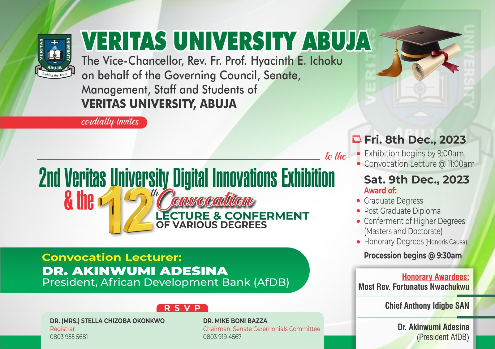 Veritas University set to hold 2nd University Digital Innovations ...