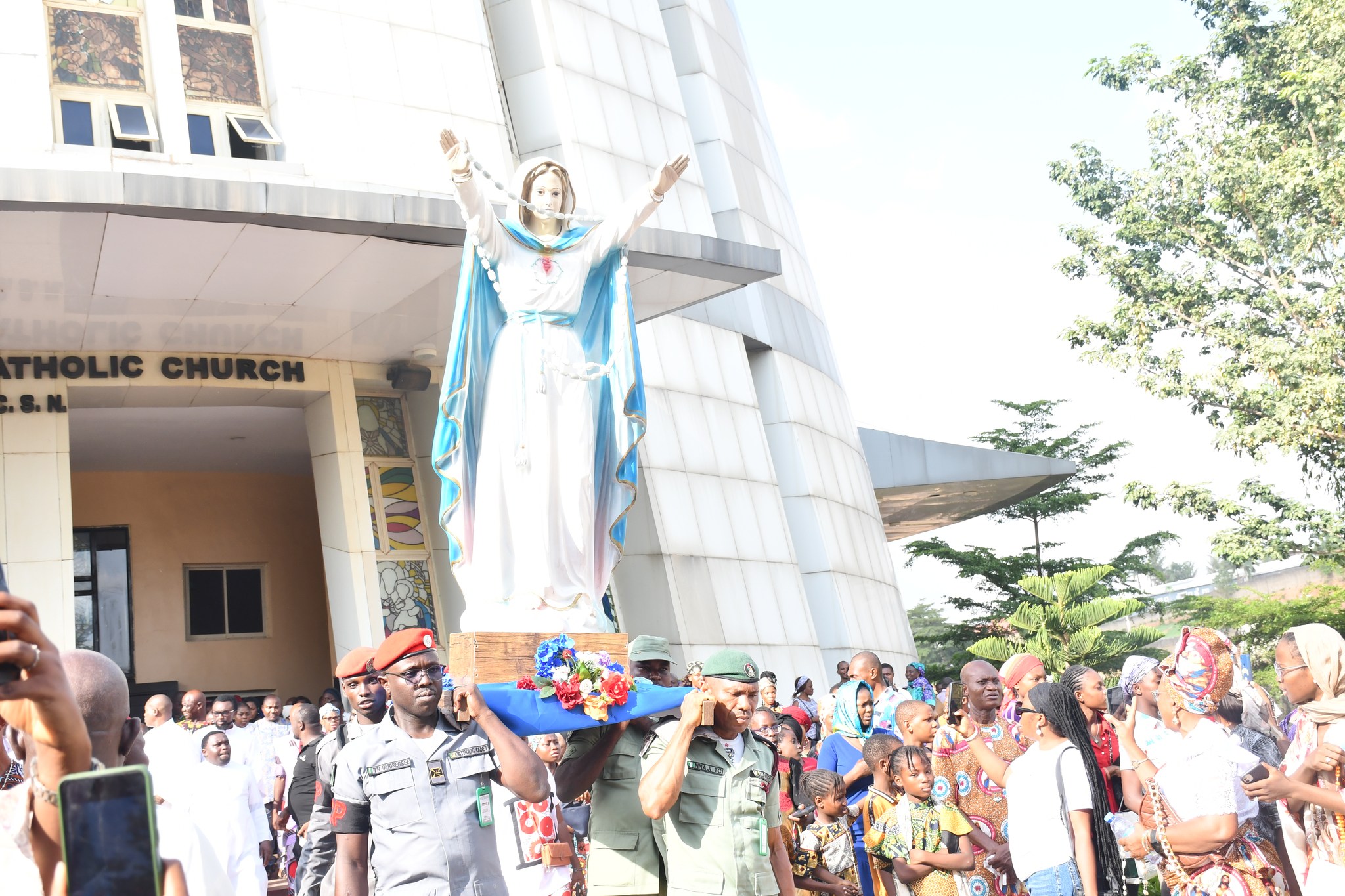 End Of May Devotion Abuja Catholics Take Rosary Procession To The