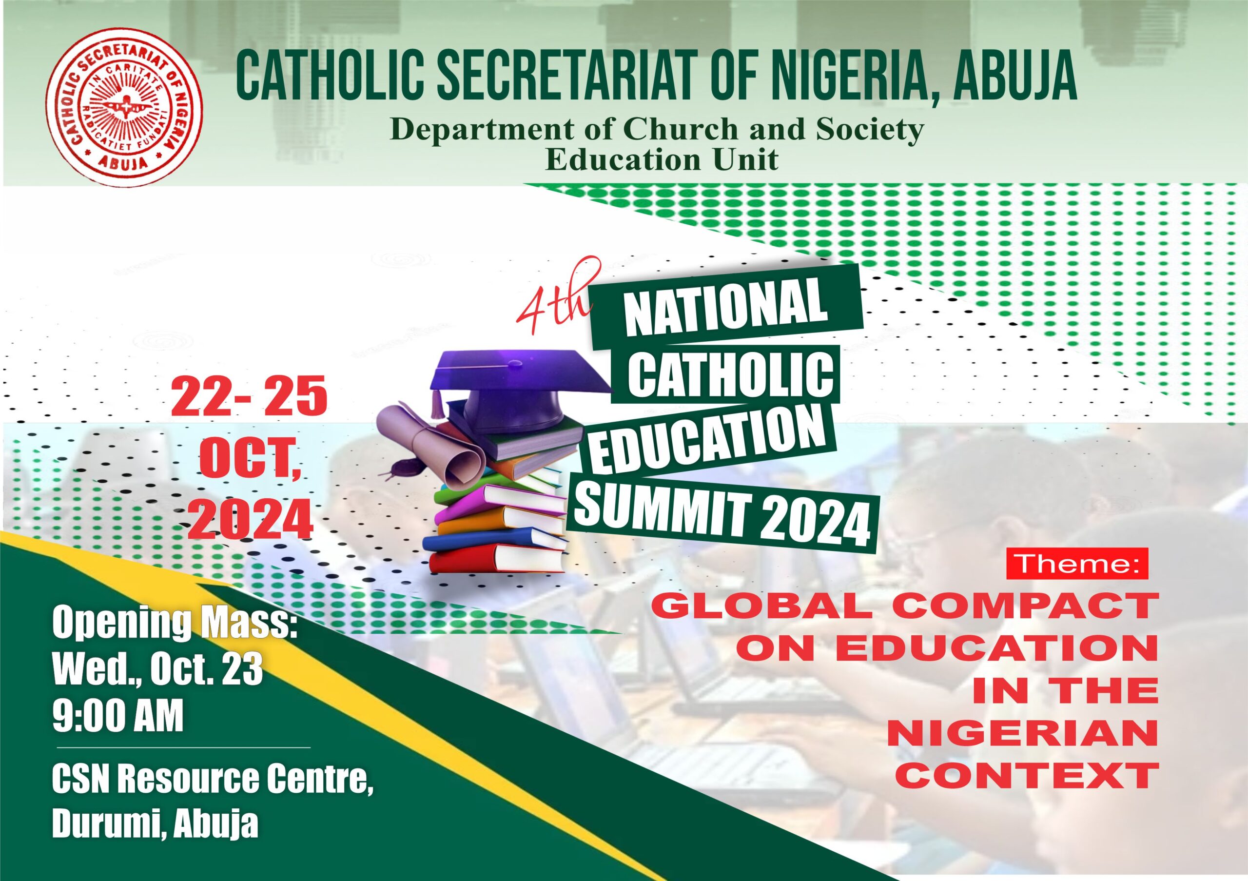 CSN set to host 2024 Education Summit - NIGERIA CATHOLIC NETWORK