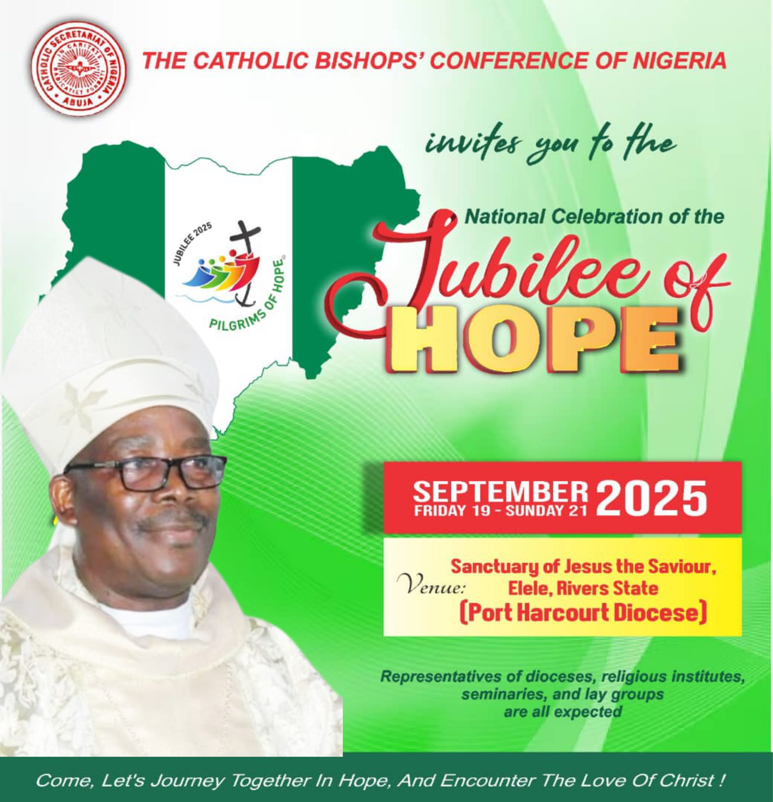 Bishop Eluke Set to Host 2025 National Jubilee of Hope, Thanks CBCN ...