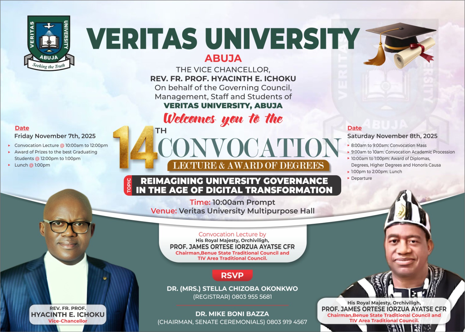 Veritas University Abuja Set for 14th Convocation - NIGERIA CATHOLIC ...