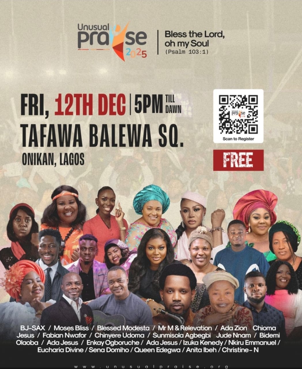 2025 UNUSUAL PRAISE MUSIC FESTIVAL TODAY!!!! FRIDAY 12 DECEMBER 2025 ...
